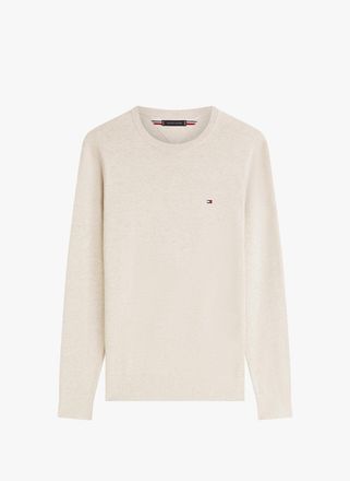 Tommy Hilfiger Pull &agrave; drapeau brod&eacute; en coton