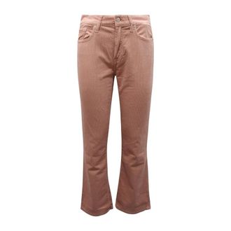 Roy Rogers Samt Bootcut Hose Zandra Hem - - Jeans - Damen - Rosa - W28