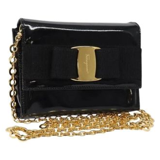 Ferragamo Pre-owned Coated canvas sacs-ports-paule - Femme - Pre-owned - Noir - Taille: ONE Size