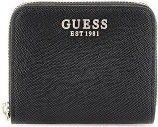 Guess Guess portefeuille Laurel SLG Small Zip Around, Black, 11 x 9 x 2 cm