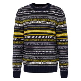 Bugatti Multicolor Pullover Stilvolles Modell - - Knitwear - Herren - Mehrfarbig - L