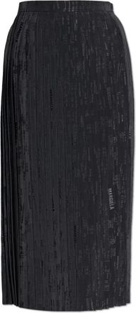 Maison Margiela Femme, Jupes, Bleu, Taille: 34 FR Pleated Midi Skirt