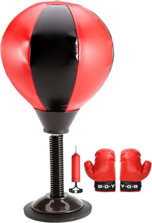 Generic Saugnapf Stanzball - Aufblasbare Schreibtisch-Boxtasche mit hohem Griff, tragbarer Stressabbau Tasche Trainer | Kompaktes Stressspielzeug f&uuml;r Kinder J