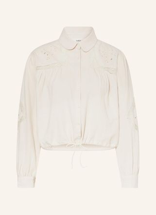 BA&SH Ba&Sh Hemdbluse Emily Mit Lochspitze weiss