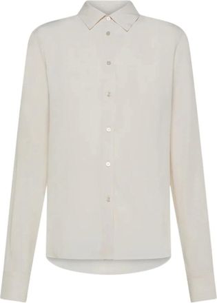 Seventy Femme, Blouses et Chemises, Blanc, Taille: 46 FR camicie Seta