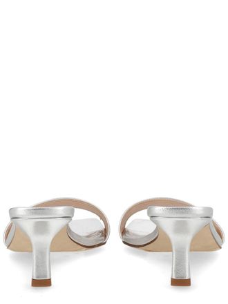 Aeyde Gilly Heeled Sandal - Silver