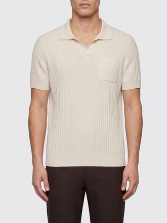 Roberto Collina Polo Homme couleur &eacute;cru