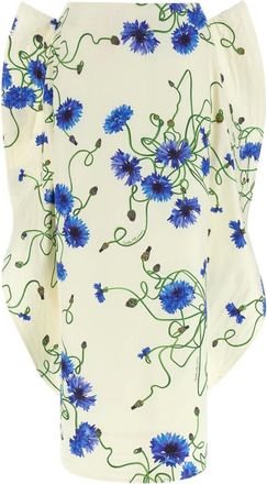 Stella McCartney Femme, Jupes, Multicolore, Taille: 34 FR Floral Ruffled Midi Skirt