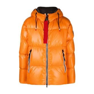 Peuterey Karottenorangefarbener Steppmantel mit Hochglanz-Finish - - Jackets - Herren - Orange - M
