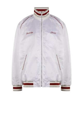 Givenchy Übergroße Satin-Bomberjacke - Weiß