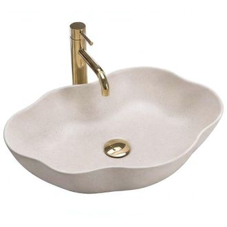 Rea Aufsatzwaschbecken Rea Pearl Warm Beige