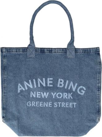Anine Bing Femme, Sacs, Bleu, Taille: ONE Size Leo Denim Tote