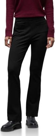 Street One 3717155 Bootcut Pantalon structurel, Noir, 38 W x 30 L pour Femme