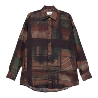 Costumein Langarmhemd mit abstraktem Druck - - Shirts - Herren - Mehrfarbig - XL