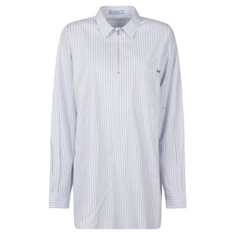 Prada Gestreiftes Hemd - - Blouses & Shirts - Damen - Blau - M