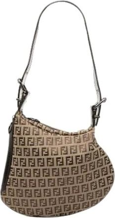Fendi Pre-owned Toile sacs-fendi - Femme - Pre-owned - Beige - Taille: ONE Size