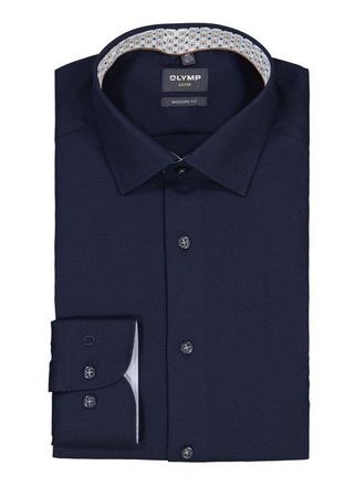 Olymp Herren Hemden blau Baumwolle