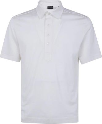 Ermenegildo Zegna Homme, Tops, Blanc, Taille: L Z Lux Leisurewear Polo