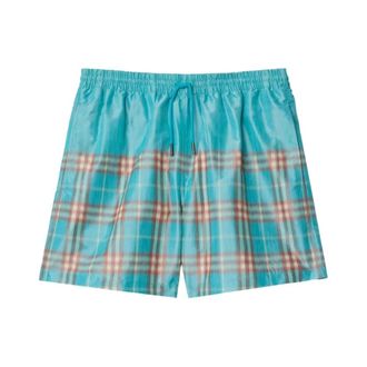 Burberry Gradient Check Badeshorts - - Swimwear - Herren - Blau - XL