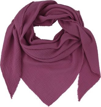 Glamexx24 Musselin Schal Dreieck Damenschal, XXL Schal verschiedenen Farben Halstuch Winterschal aus Baumwolle Hergestellt in Italien