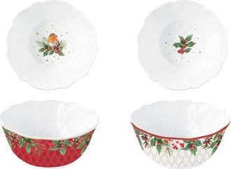 Easy Life Set mit 2 Schalen, Durchmesser 14 cm/Höhe 6 cm, aus Porzellan, Christus Berries