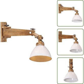 vidaXL Wandlampe - vidaXL Wandleuchte 25 W Wei&szlig; E27 - E27