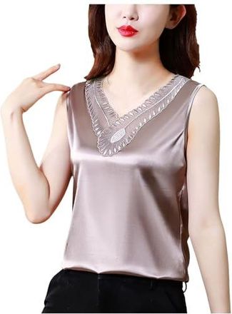 Generic D&eacute;Bardeur Basket Debardeur Jean Femme Debardeur Gainant Amincissant Femme Debardeur Manche Large D&eacute;Bardeur Femme Dentelle Coton Debardeur Double Debar