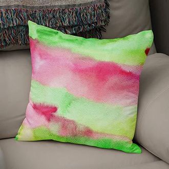 Bonamaison Le Jardin du Lin Kissen Zierkissenbezug Kissenbezug, Aquarell-Thema Dekoration, Für Zuhause Autos Büro Sofa Wohnzimmer Couch Schlafzimmer Dekor, 50x50