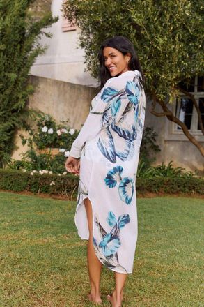 Next Langarmbluse Langes Kew Gardens Hemd (1-tlg)