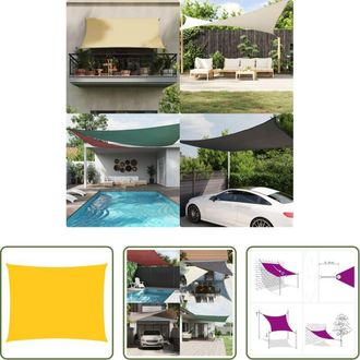 vidaXL vidaXL Parasol anti-UV - Voile de parasol tissu oxford rectangulaire 2,5x3,5 m jaune