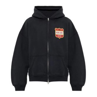 Rhude Homme, Sweatshirts et sweats &agrave; capuche, Noir, Taille: S Sweat &agrave; capuche avec logo