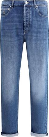 Brunello Cucinelli Homme, Jeans, Bleu, Taille: 2XL Jeans Slim-fit