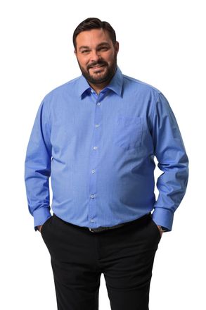 Men Plus Herren Große Größen Übergrößen Menswear L-8XL Businesshemd, Kent, CF, Easy Care, 1-1