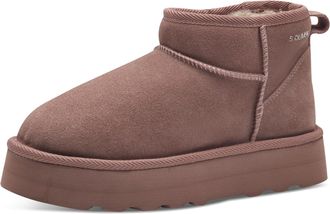 s.Oliver Damen Boots aus Leder Gefüttert, Rosa (Old Rose), 38 EU