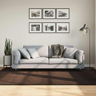 vidaXL vidaXL Tapis doux &agrave; poils moyens et lavable HUARTE Marron 230 x 160 cm