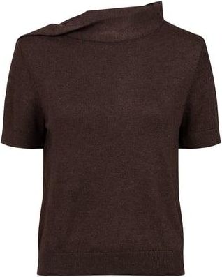 Artlove Pull manches courtes &agrave; col nou&eacute;