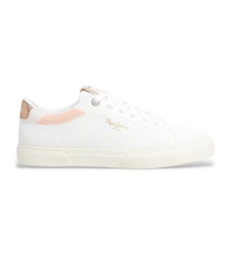 Pepe Jeans London on Knit Sneakers wei&szlig;
