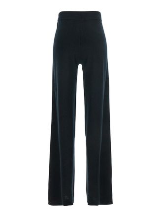 Allude Virgin Wool and Cashmere Blend Trousers - Black