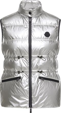 Moncler Moncler Doudoune Sans Manches Pin, Femme, Gris, Taille: 00