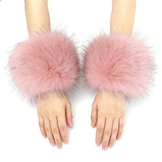 Generic Manchettes en fourrure pour poignets pour adultes, manchettes dhiver | Manchettes - pour les vacances, les f&ecirc;tes, le patinage sur glace, le ski, les f