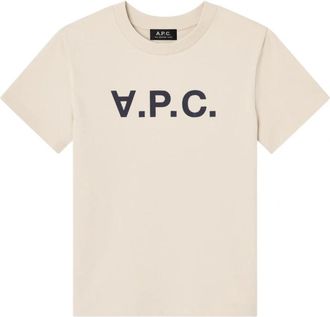 A.P.C. Standard Grand VPC T-Shirt Gots Mastic - - Tops - Herren - Beige - M