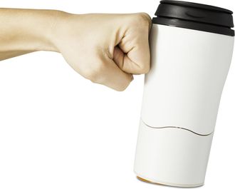 Mighty Mug Thermobecher, Creme, 7 cm