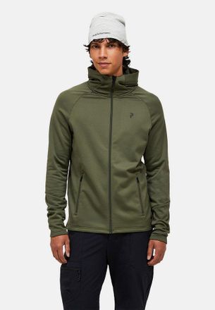 Peak Performance Fleecejacke M Rider Essentials Midlayer Zip Hood mit sportivem Design