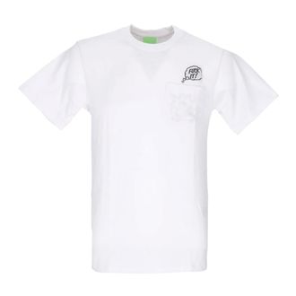 HUF Huf, Homme, Tops, Blanc, Taille: L Poche Tee Blanc T-shirt en Coton