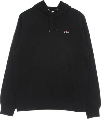 Fila Schwarzer Herren Hoodie mit Kordelzugkapuze - - Sweatshirts & Hoodies - Herren - Schwarzk - XS