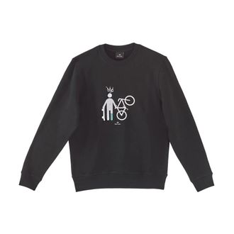 Paul Smith Skater und Bike Besticktes Sweatshirt - - Sweatshirts & Hoodies - Herren - Schwarzk - S