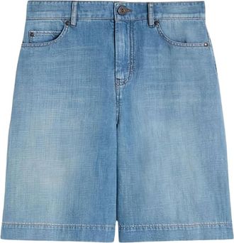 Max Mara Femme, Shorts, Bleu, Taille: 40 FR Denim Shorts