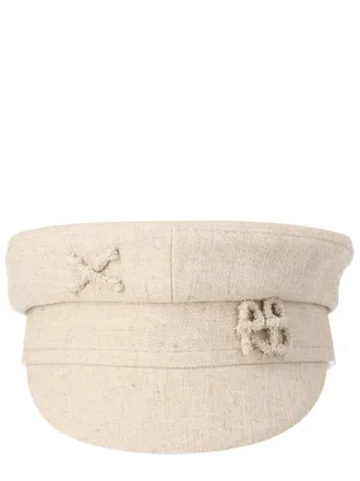 Ruslan Baginskiy KPC036PS26_LNV-BHRRBLINEN Flat Cap - Beige
