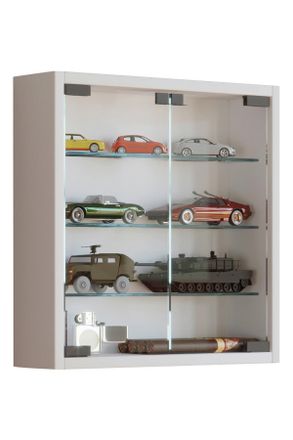 MID.YOU Mid.you H&auml;ngevitrine, Wei&szlig;, Glas, 3 F&auml;cher, 40x40x10 cm, h&auml;ngend, in verschiedenen Gr&ouml;&szlig;en erh&auml;ltlich, Wohnzimmer, Wohnw&auml;nde, Vitrinenschr&auml;nke
