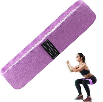 Generic Fitnessband mit H&uuml;ftkreis, verdickt, f&uuml;r Training, elastisches &Uuml;bungsband mit Netztasche f&uuml;r Frauen, M&auml;nner, Beine, PO, Krafttraining